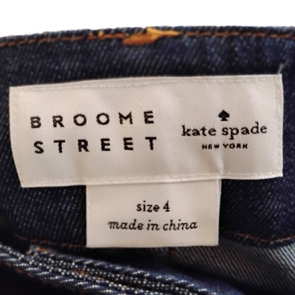 kate spade | Skirts | Kate Spade Broome Street Denim Skirt Goldthread ...